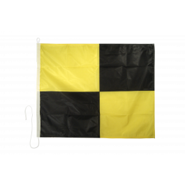 Drapeau du signal Lima (L) - 75 x 90 cm - maison-des-drapeaux.com
