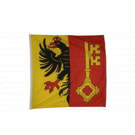 Drapeau Suisse Canton Genève Genf - 90 x 90 cm - maison-des-drapeaux.com