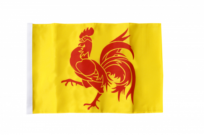 Drapeau Belgique Wallonie avec ourlet - maison-des-drapeaux.com
